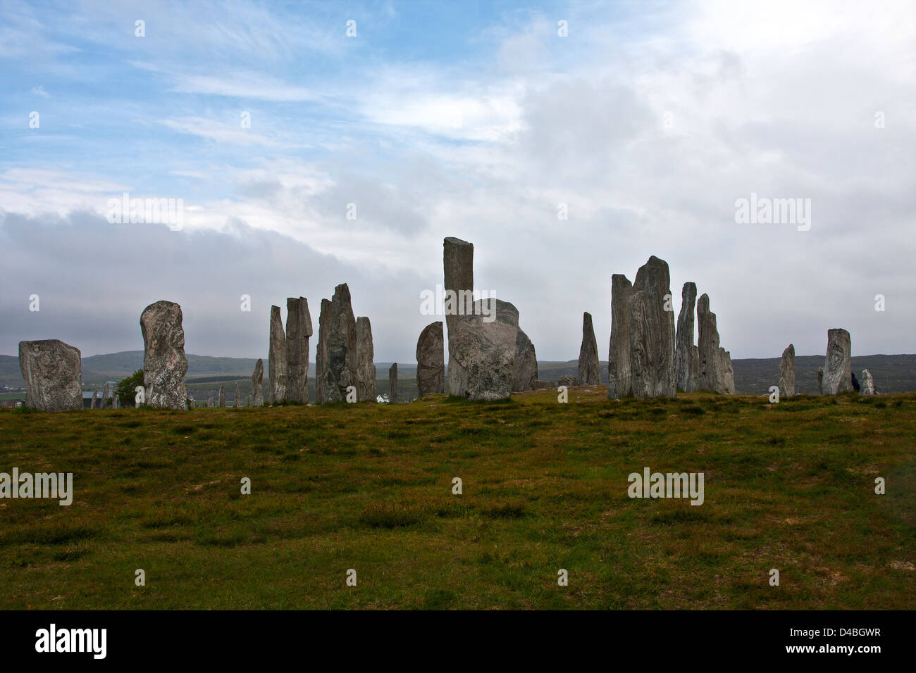 Standing Stones of Callanish, Iron Age stone monument on the Isle of ...