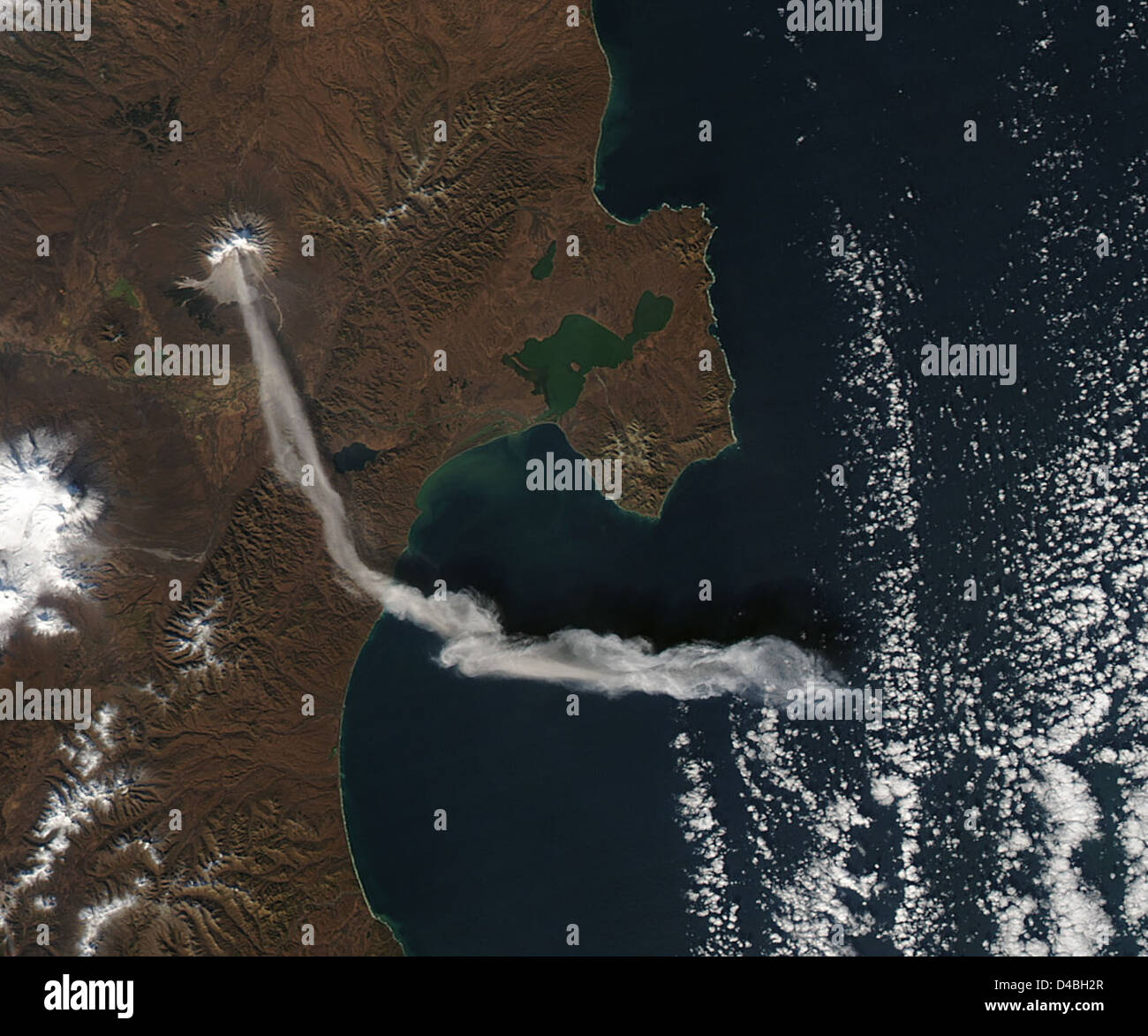 NASA’s Earth-observing satellites captured a significant ash plume from ...