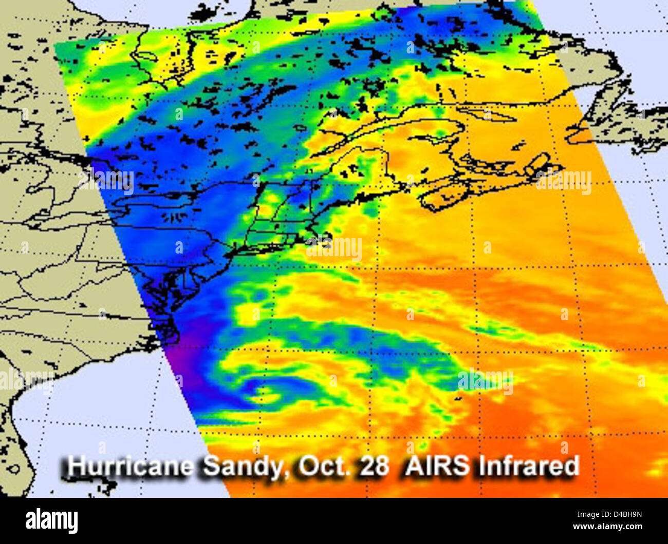 Hurricane sandy satellite image weather hi-res stock photography and images - Alamy