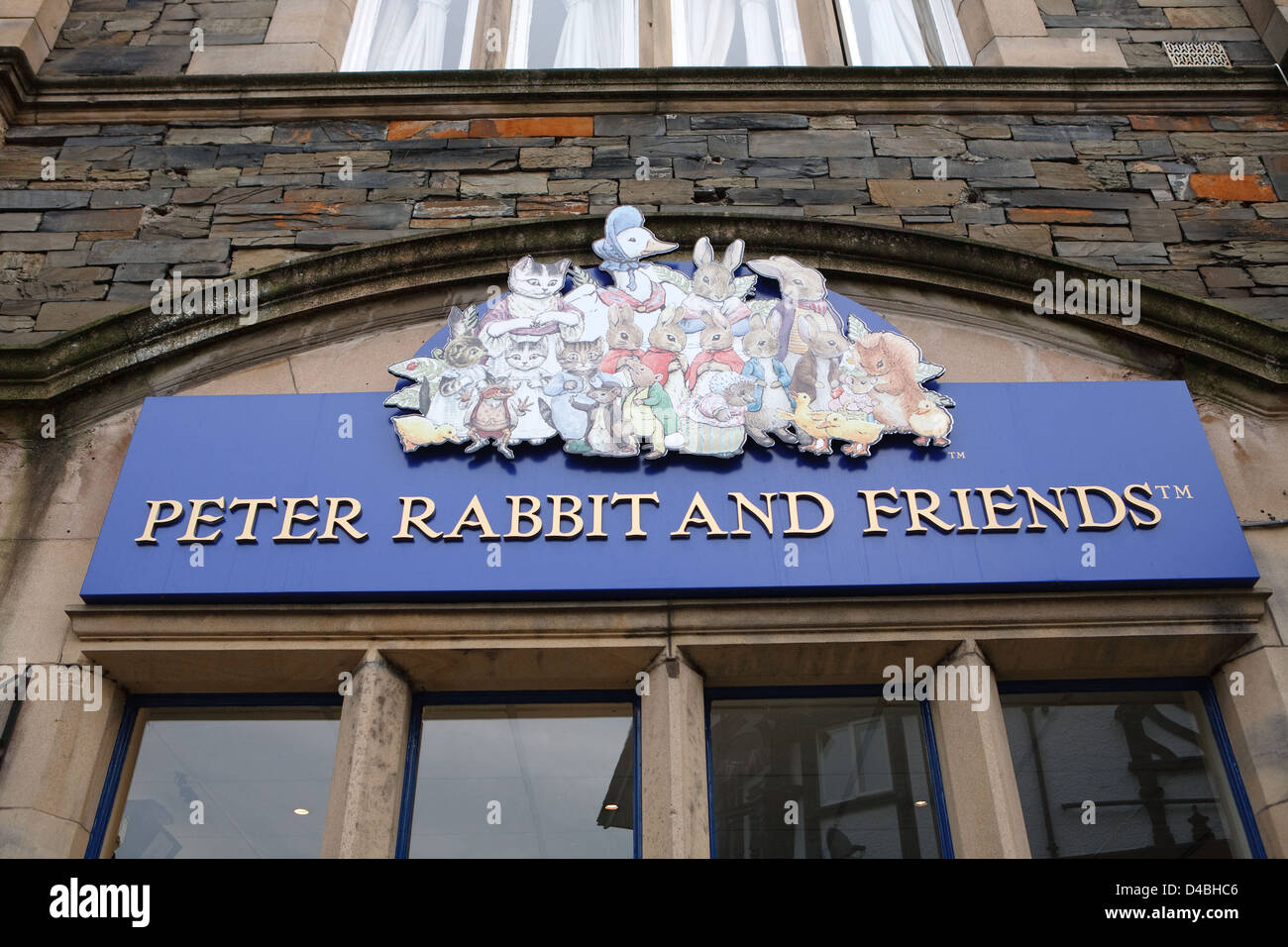 Peter Rabbit and Friends gift shop in Windermere Stock Photo - Alamy