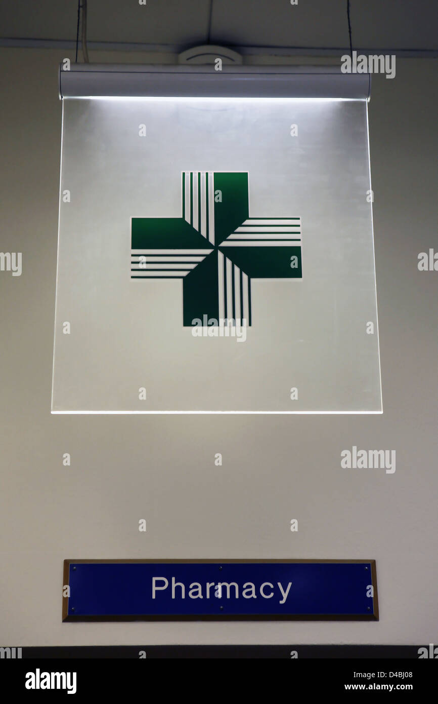 Hospital Pharmacy signage Stock Photo - Alamy