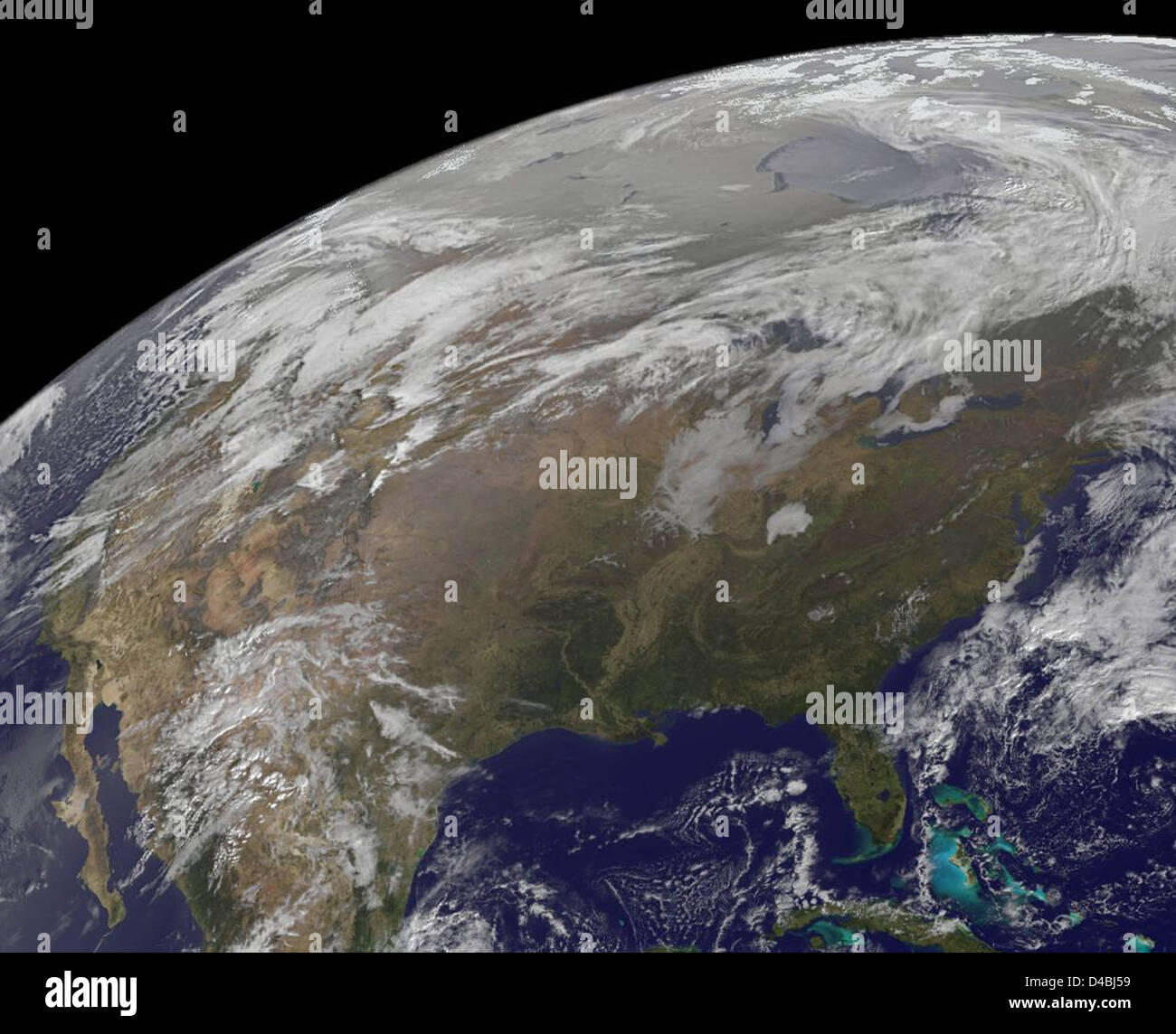 NASA satellite imagery showed mostly favorable weather conditions for ...