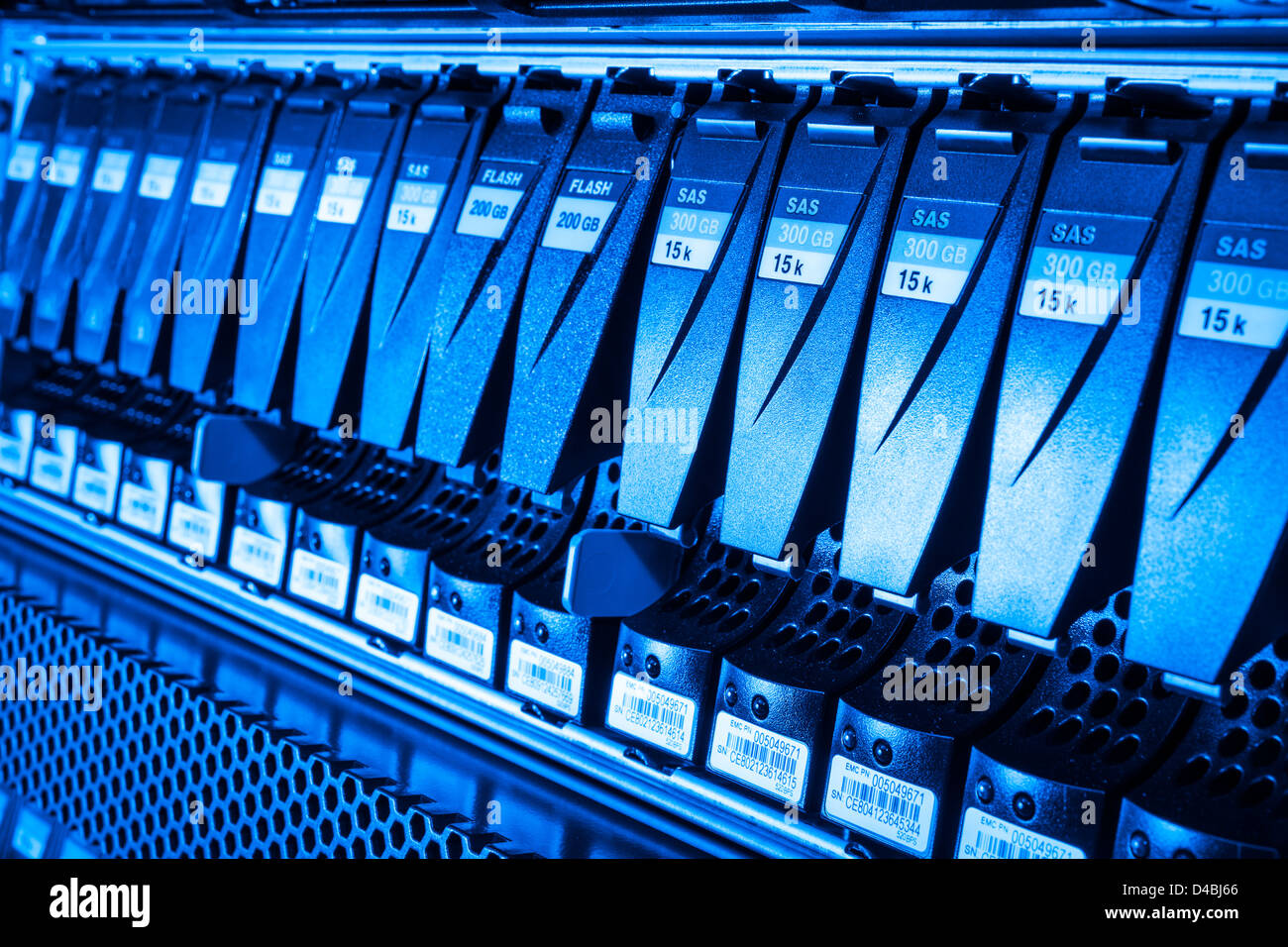 hard drives in data center Stock Photo - Alamy