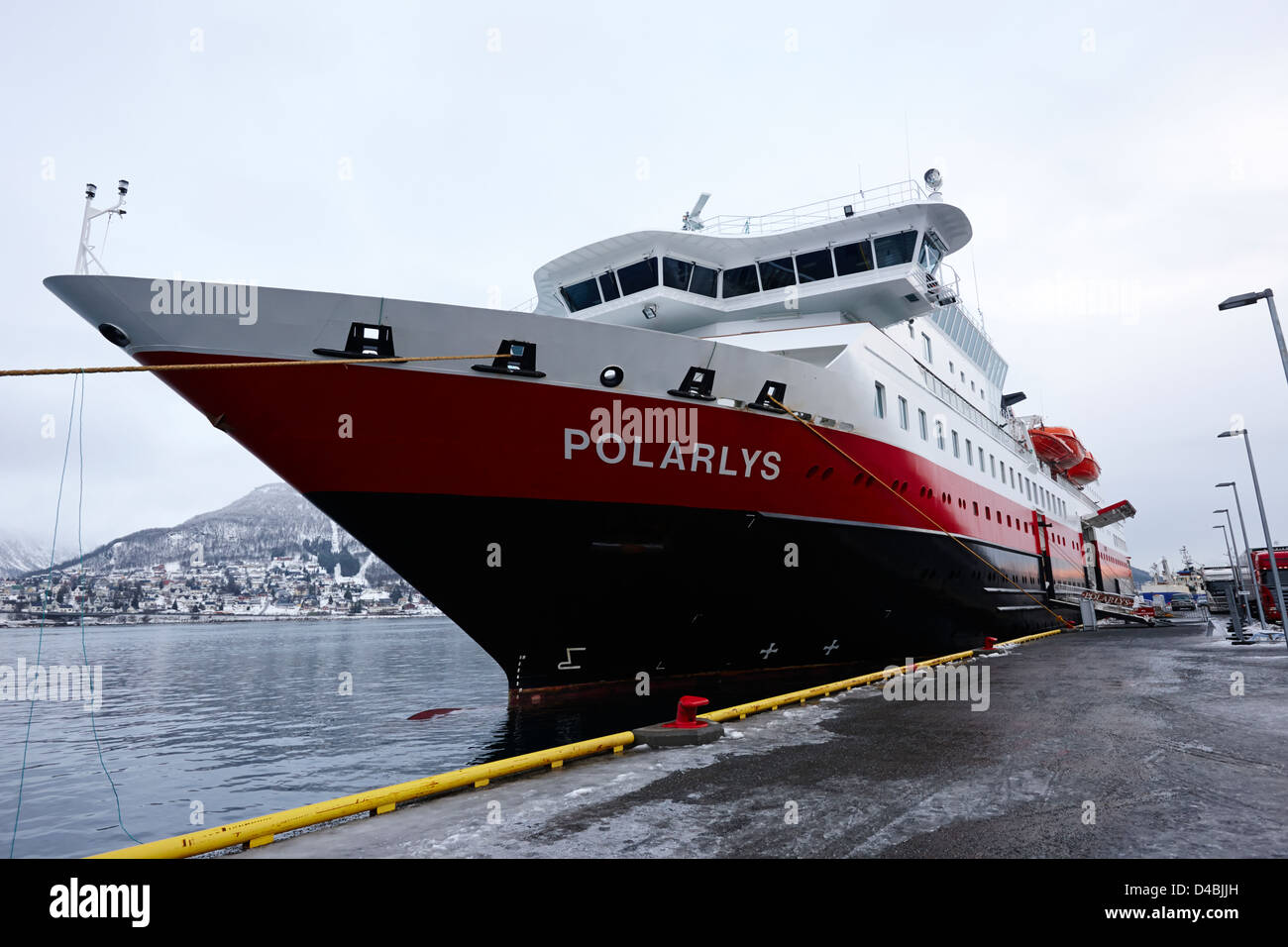 ms polarlys cruise ship berthed in tromso harbour norway europe Stock ...
