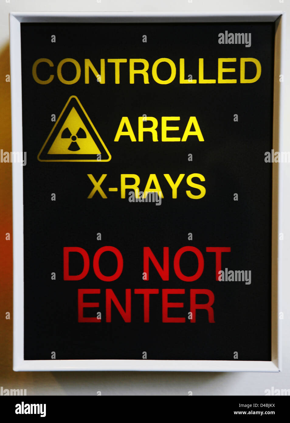 X-ray warning sign in hospital Stock Photo - Alamy