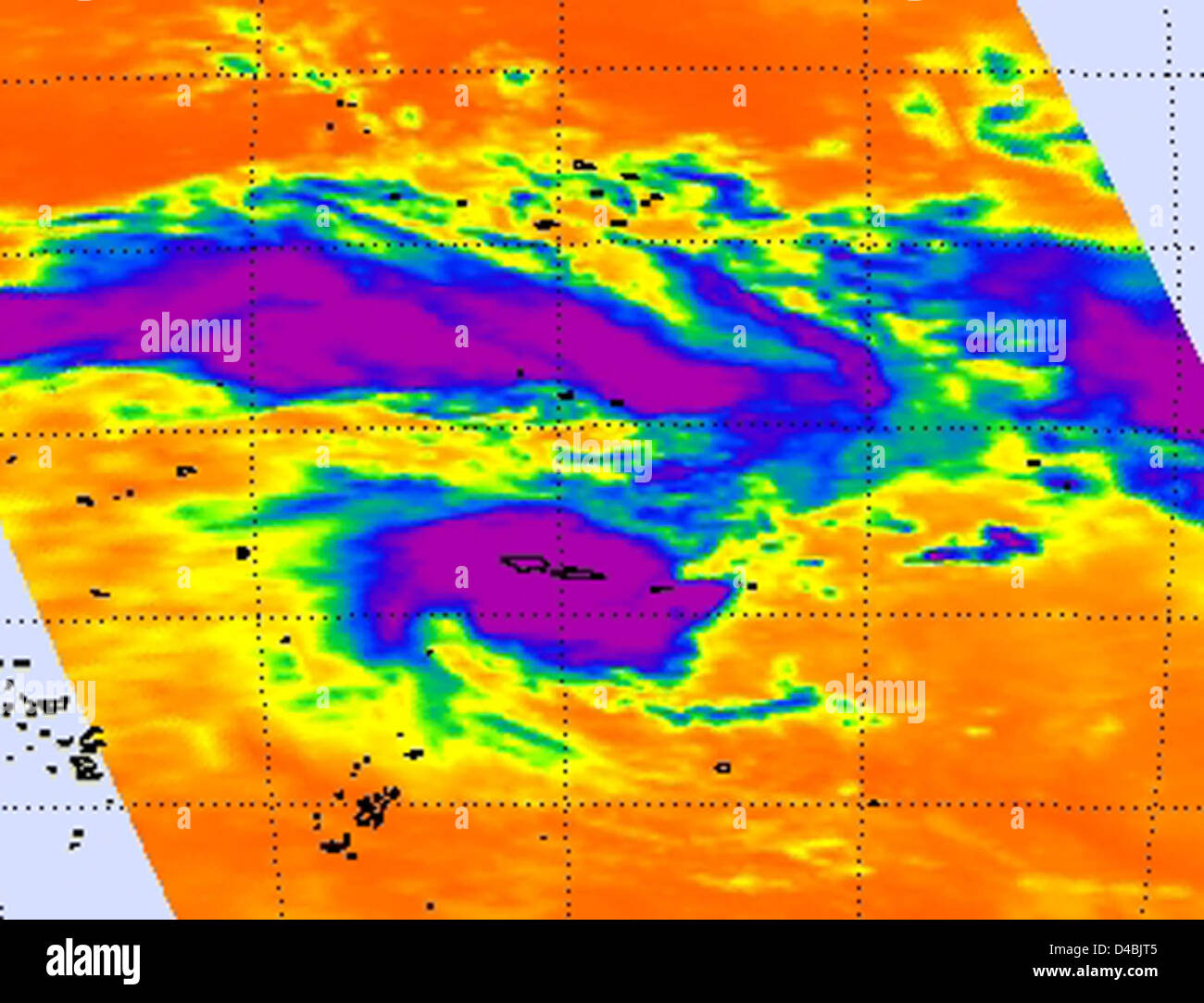 NASA's infrared image of Cyclone Evan captures the storm's powerful ...