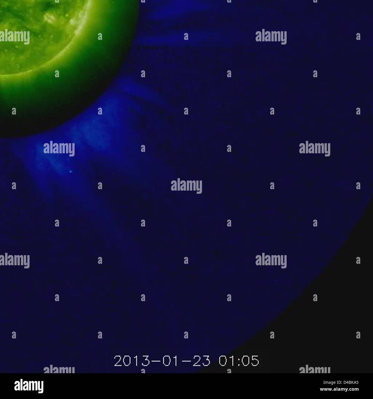 A solar filament erupts from the Sun, sending material into space. This ...