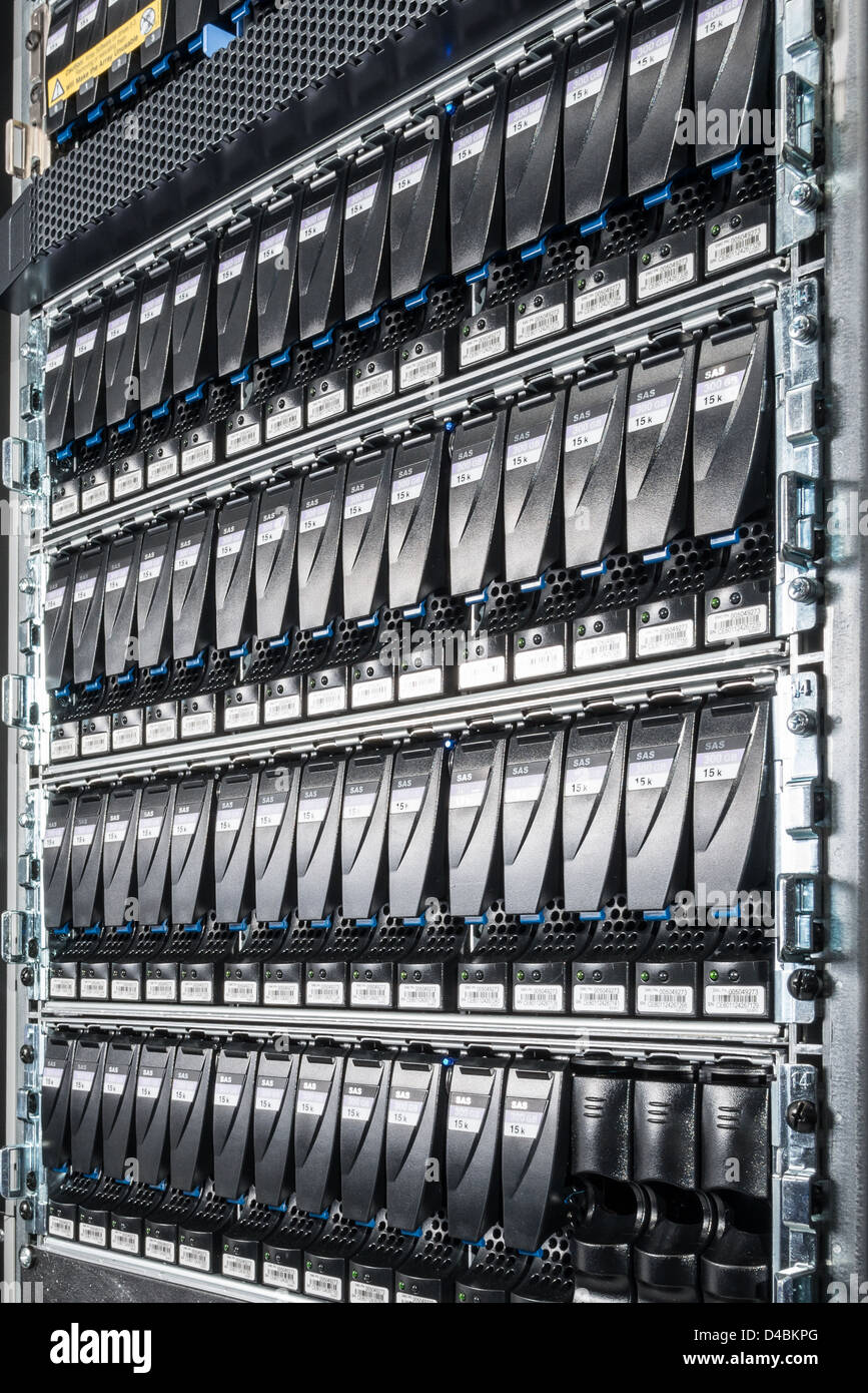 hard drives in data center Stock Photo - Alamy
