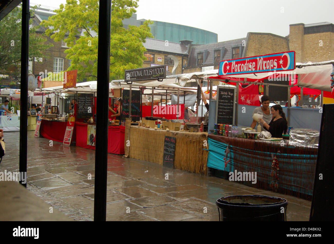 Food stalls at Camden Lock in London, England Stock Photo - Alamy