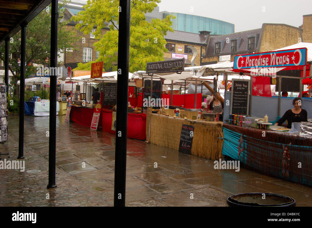 Food stalls at Camden Lock in London, England Stock Photo - Alamy
