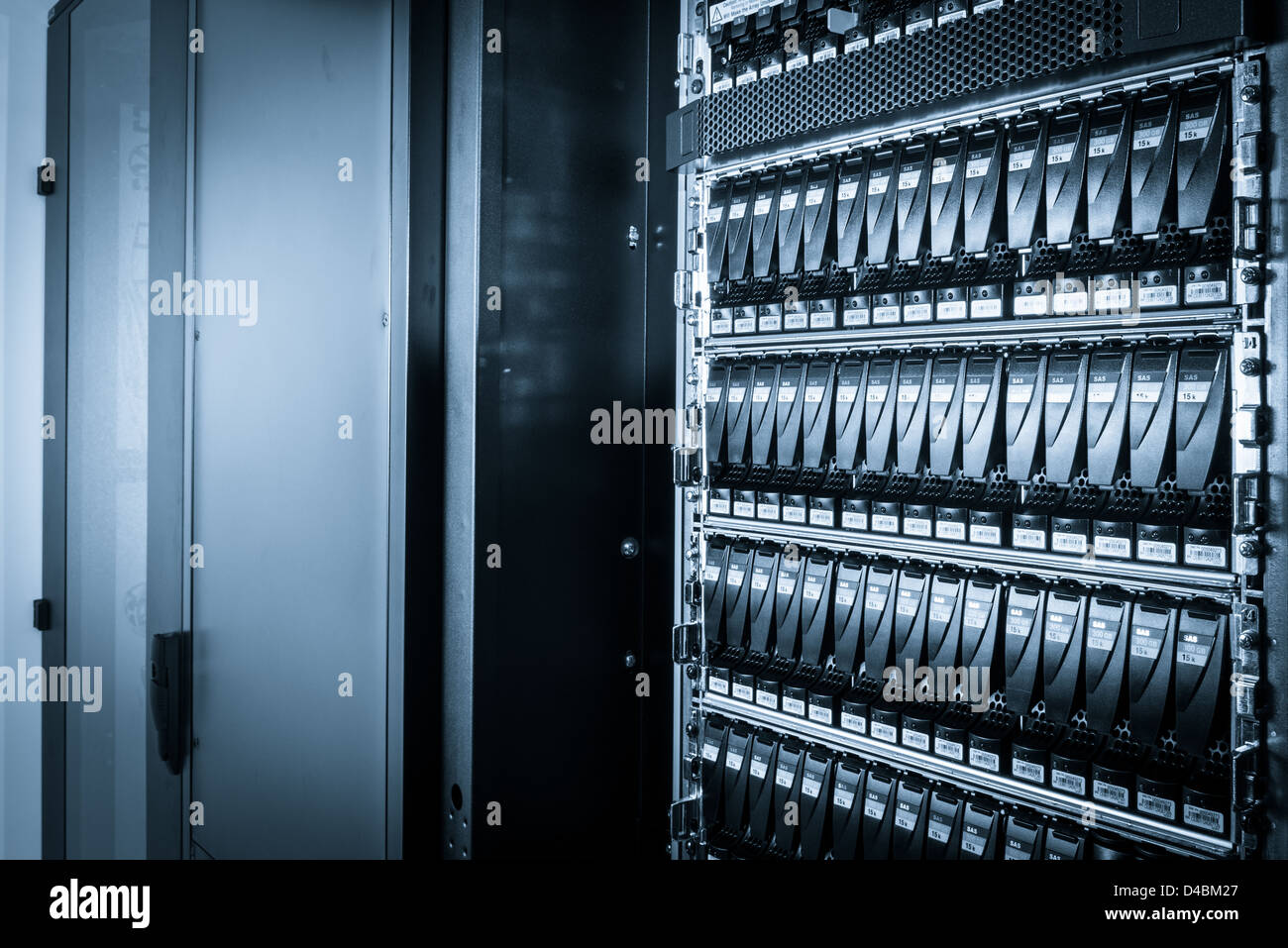 close-up of hard drives in data center Stock Photo - Alamy