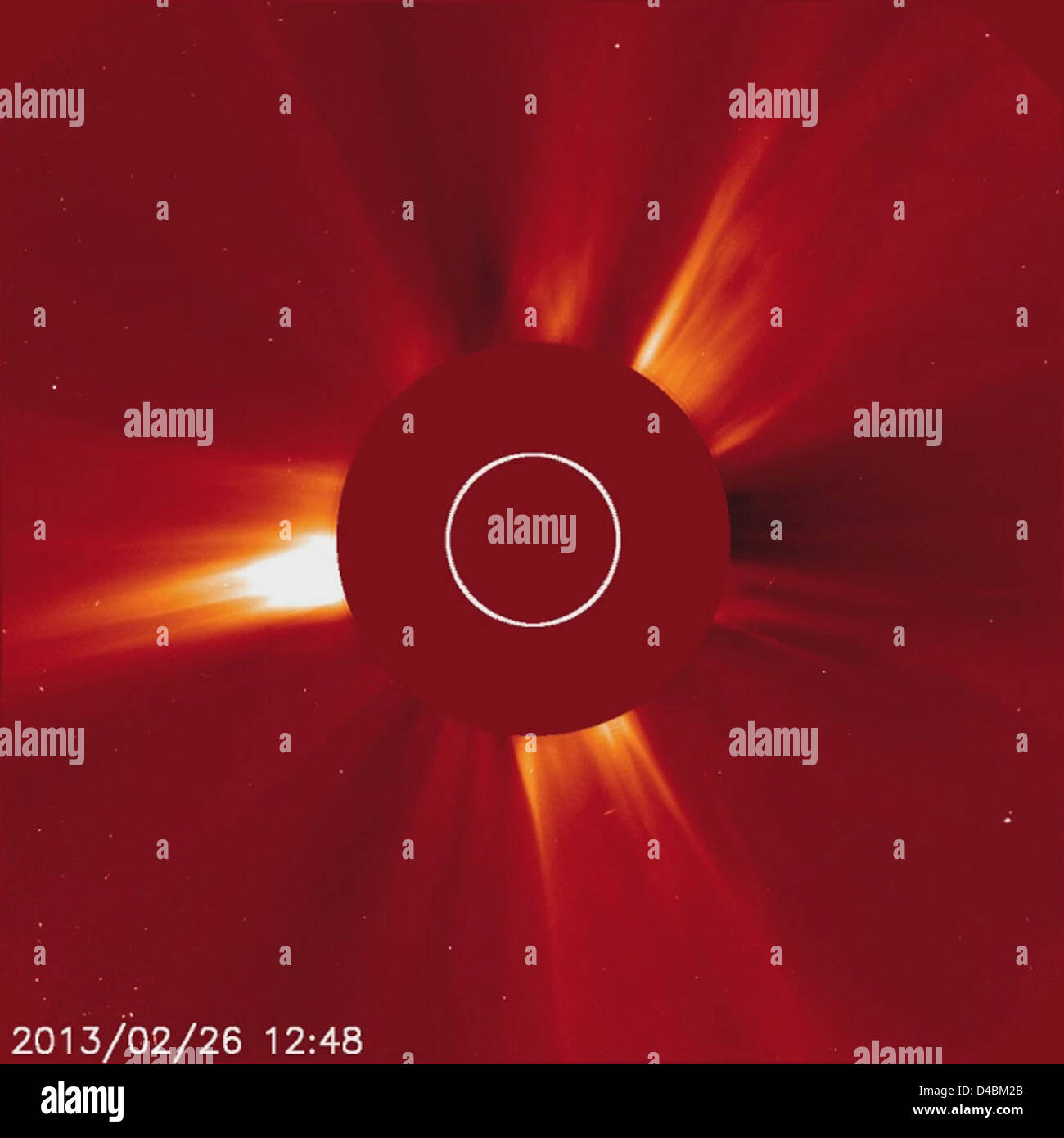 NASA observed a solar coronal mass ejection from the Sun, documenting ...