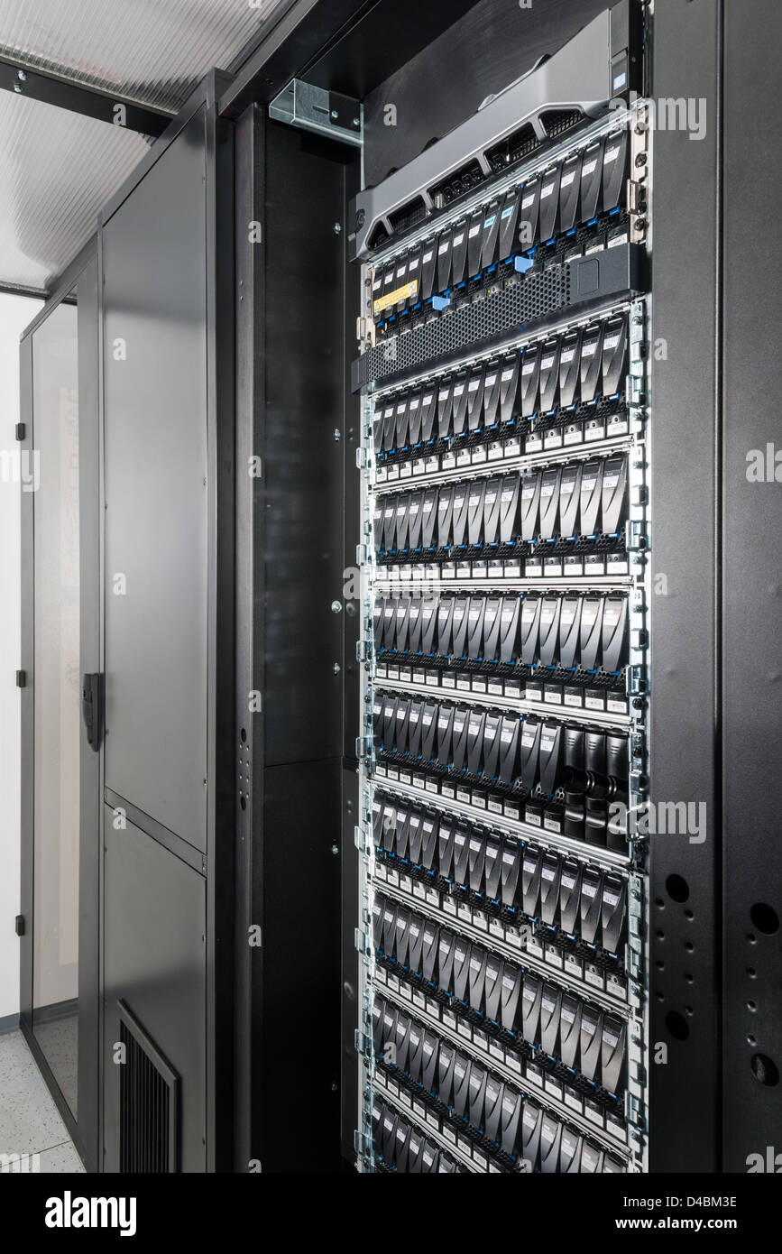 hard drives in data center Stock Photo - Alamy