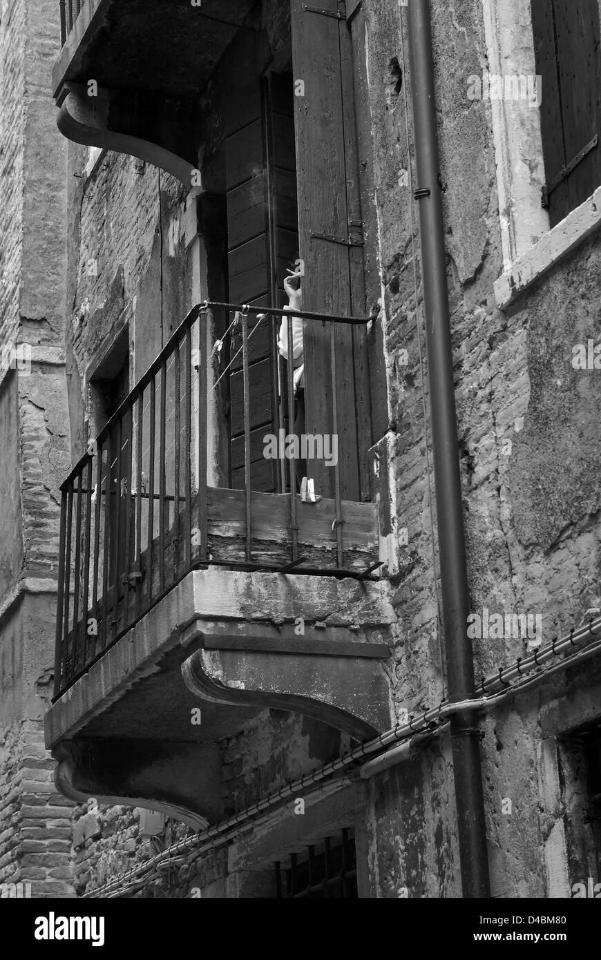 Cigarette smoke balcony hi-res stock photography and images - Alamy