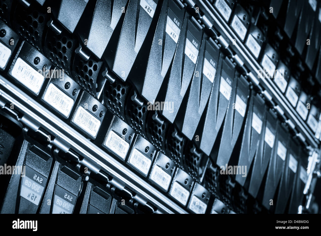 close-up of hard drives in data center Stock Photo - Alamy