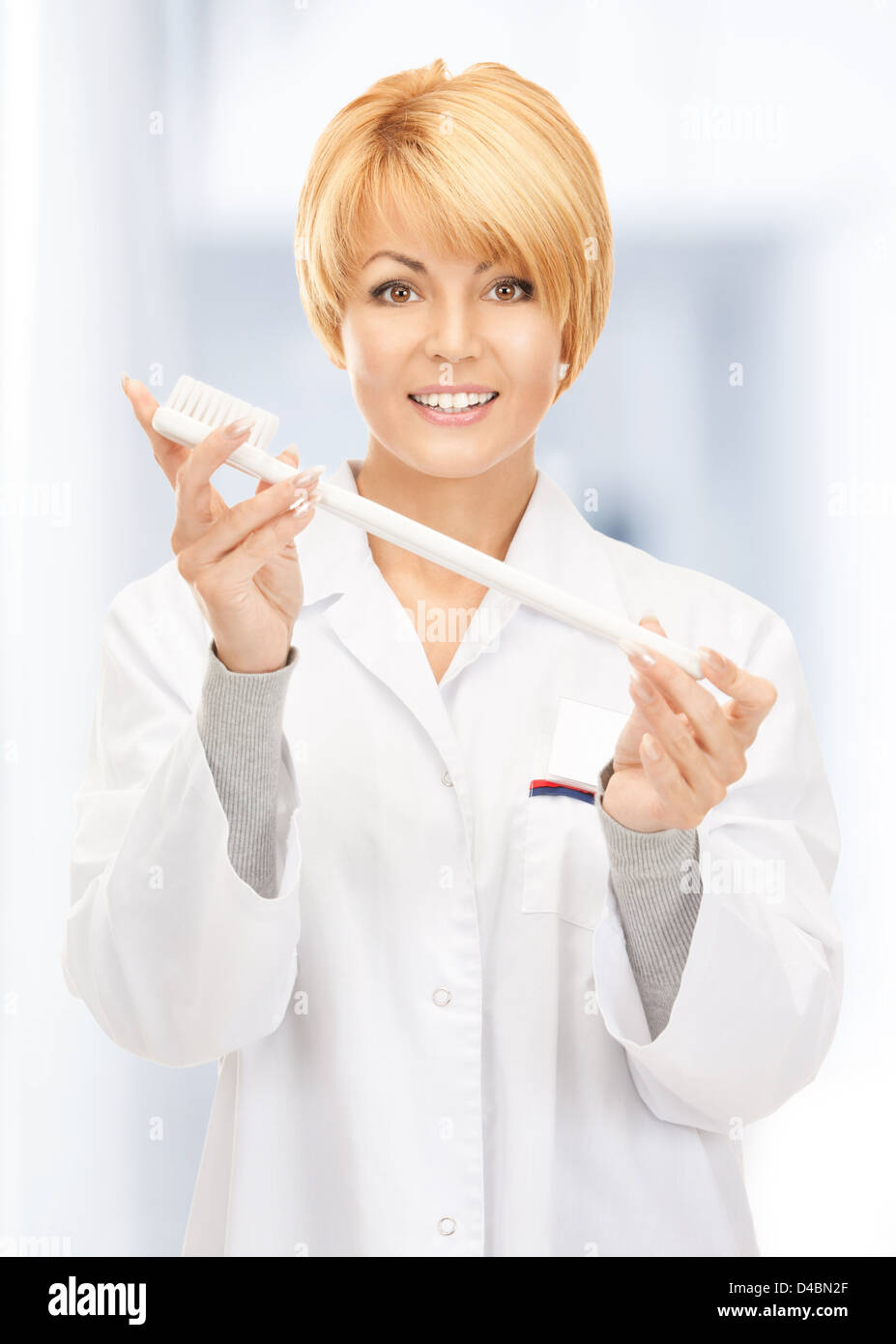 doctor with toothbrush Stock Photo - Alamy