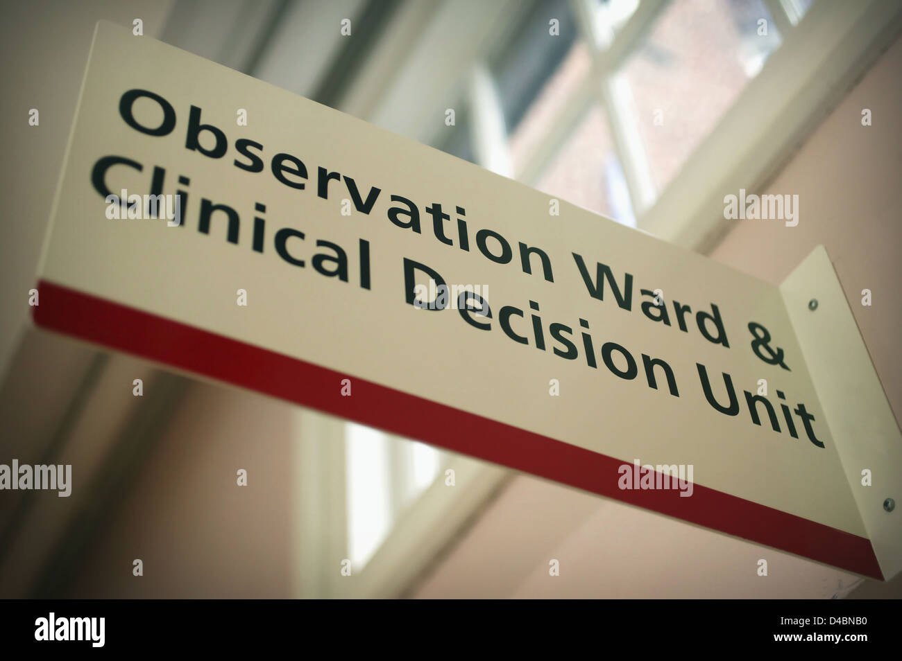 Hospital sign Observation Ward and Clinical Decision Unit Stock Photo ...