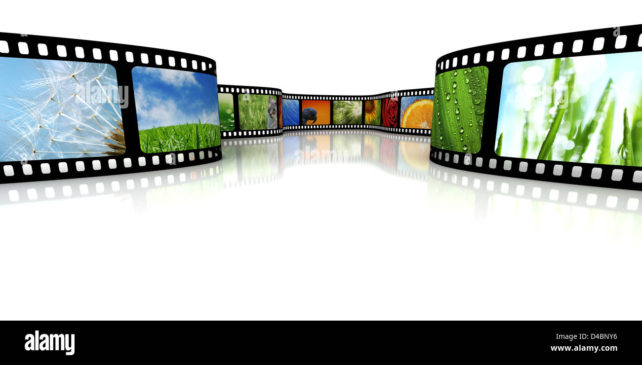 Film with images Stock Photo - Alamy