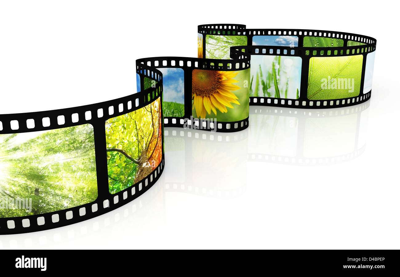Filmstrip with images Stock Photo - Alamy