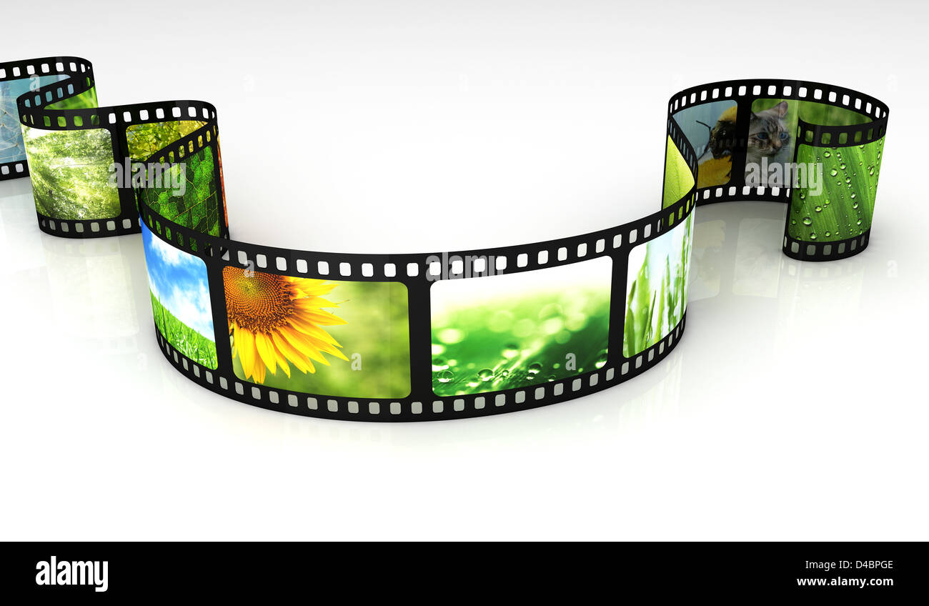 Filmstrip with images Stock Photo - Alamy