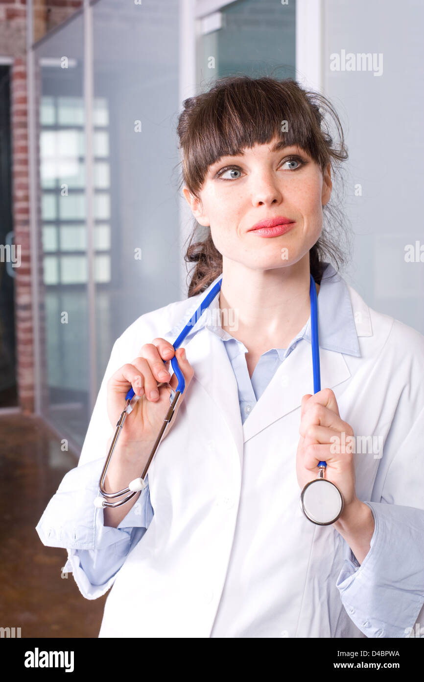 Female doctor in a modern office Stock Photo - Alamy
