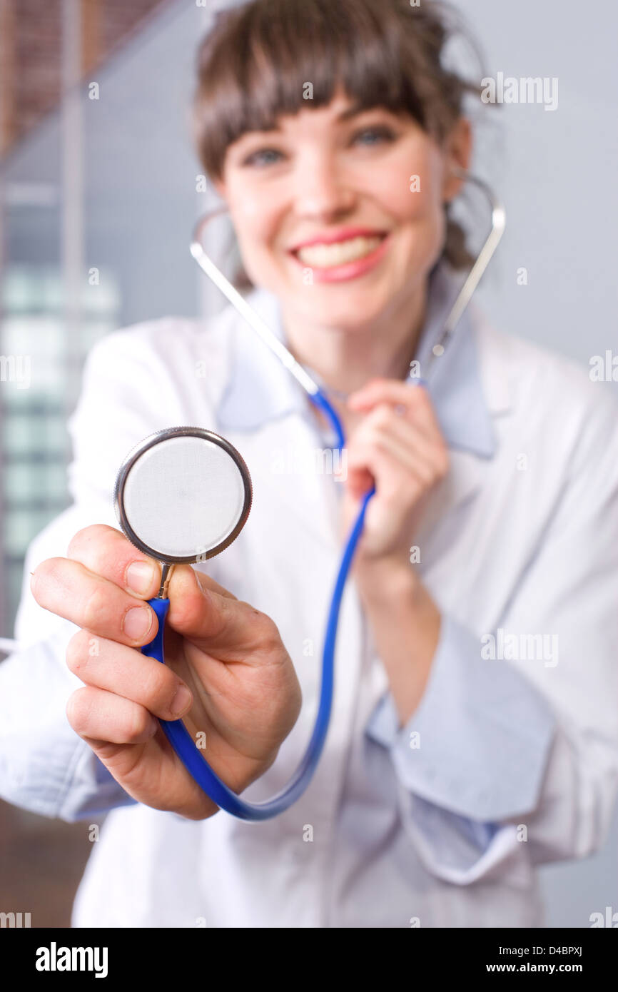 Female doctor in a modern office Stock Photo - Alamy