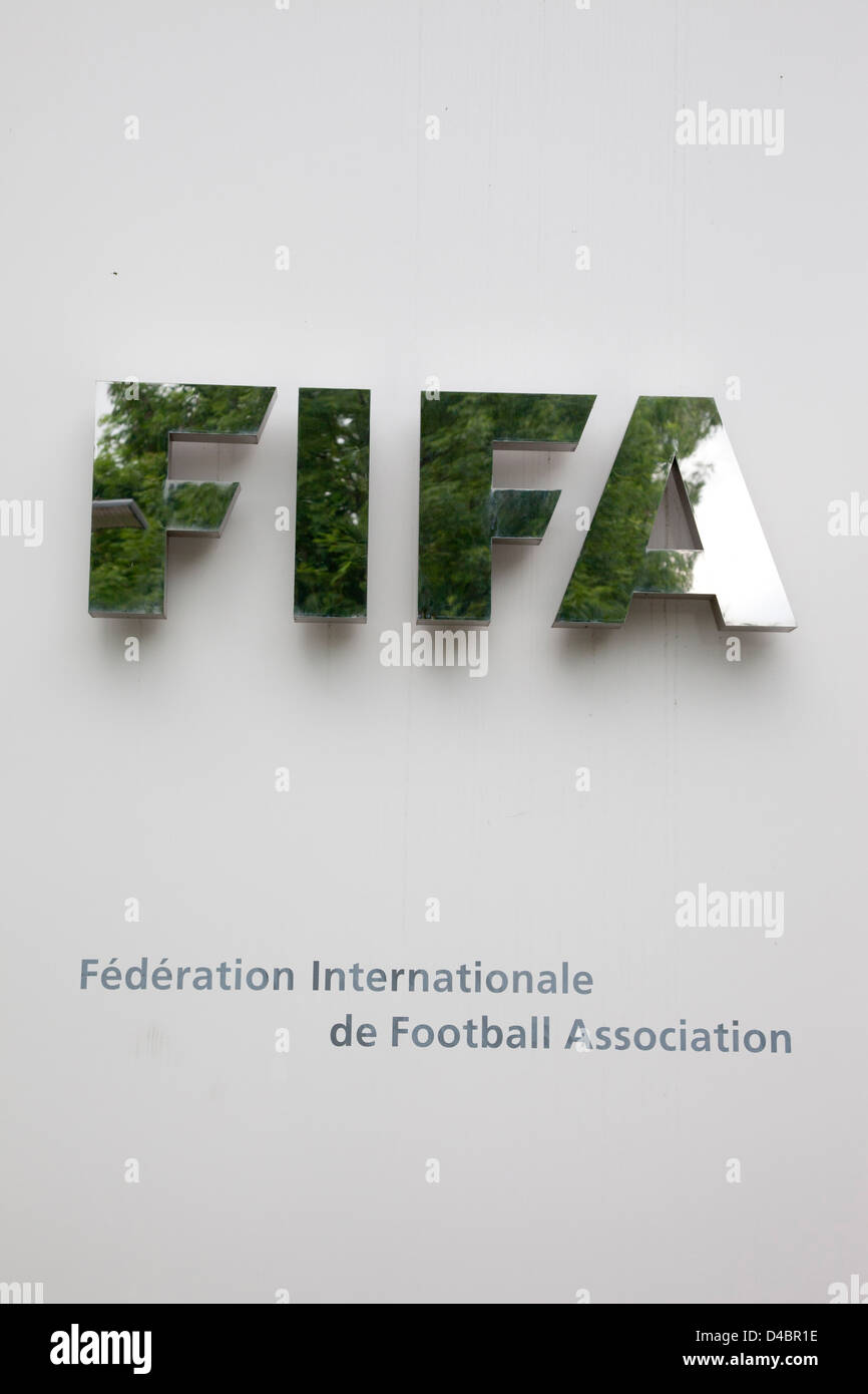 Zurich, Switzerland, FIFA's shield Stock Photo - Alamy