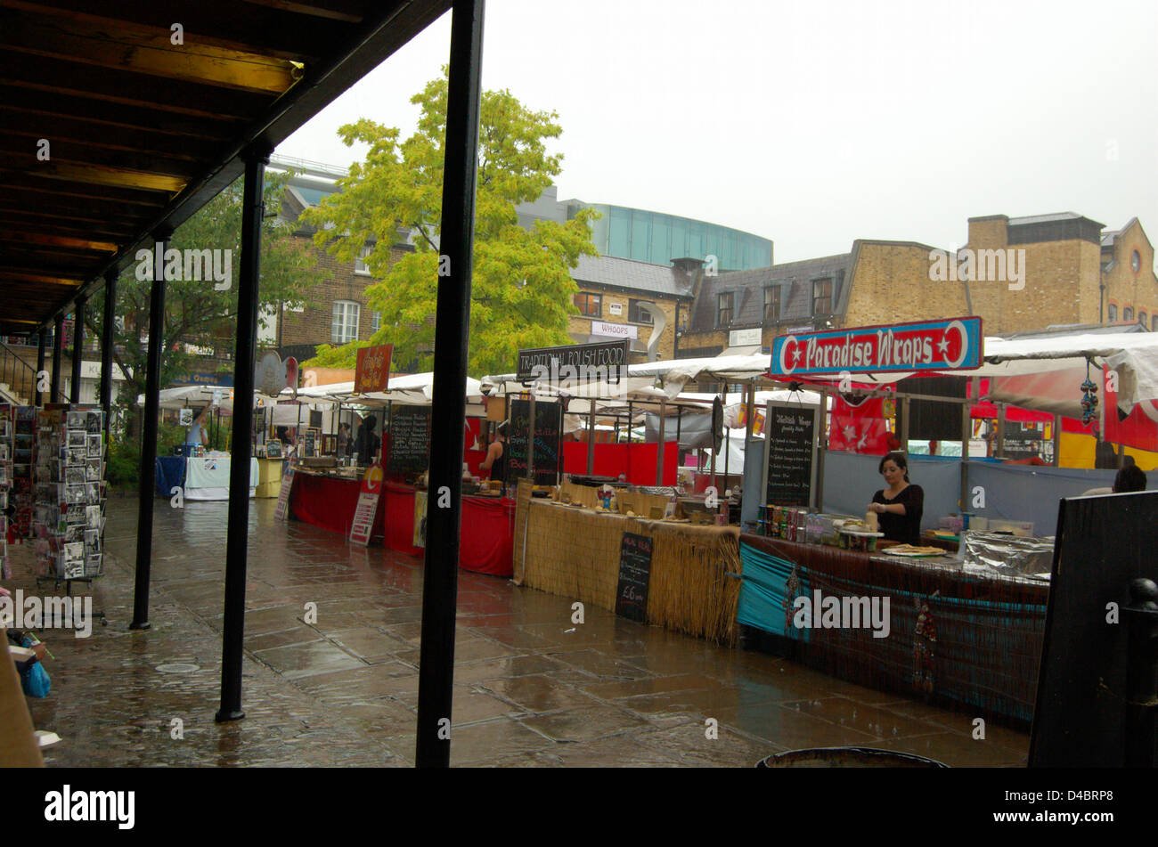 Food stalls at Camden Lock in London, England Stock Photo - Alamy