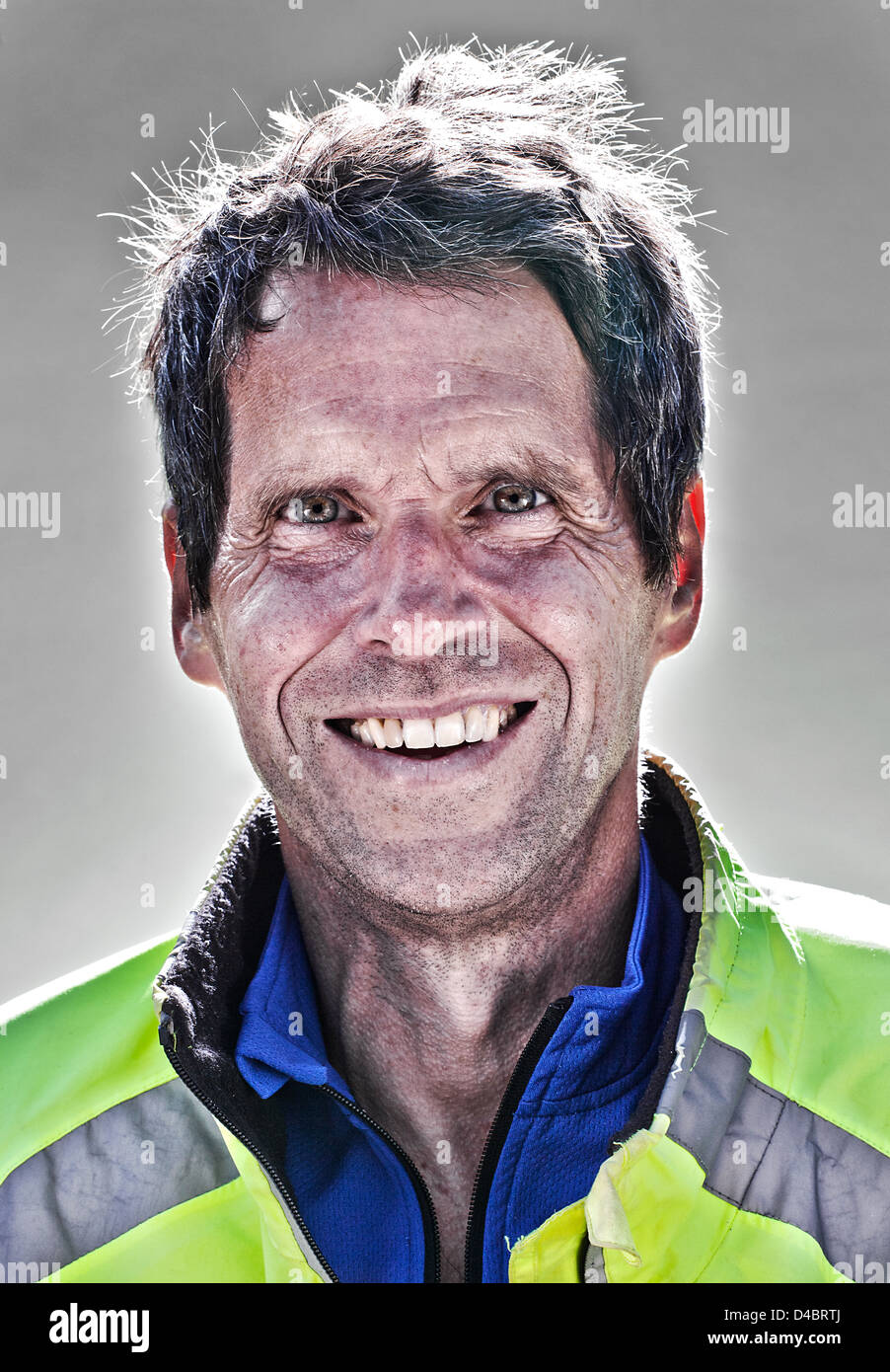 White European male age 55 portrait shot in a studio Stock Photo - Alamy