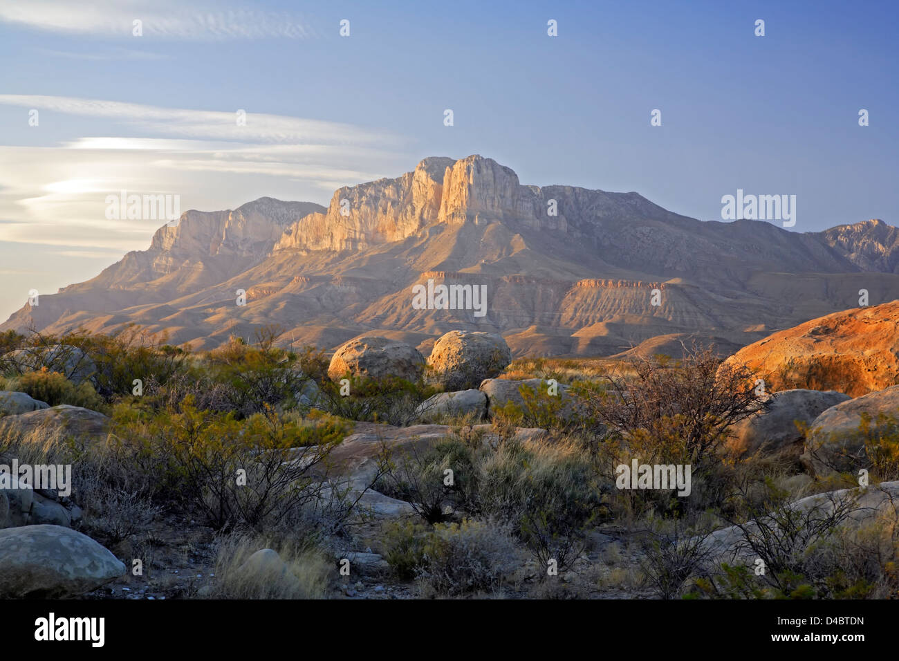 El Capitan Peak (8,085 ft./2,464 m), Guadalupe Mountains National Park ...