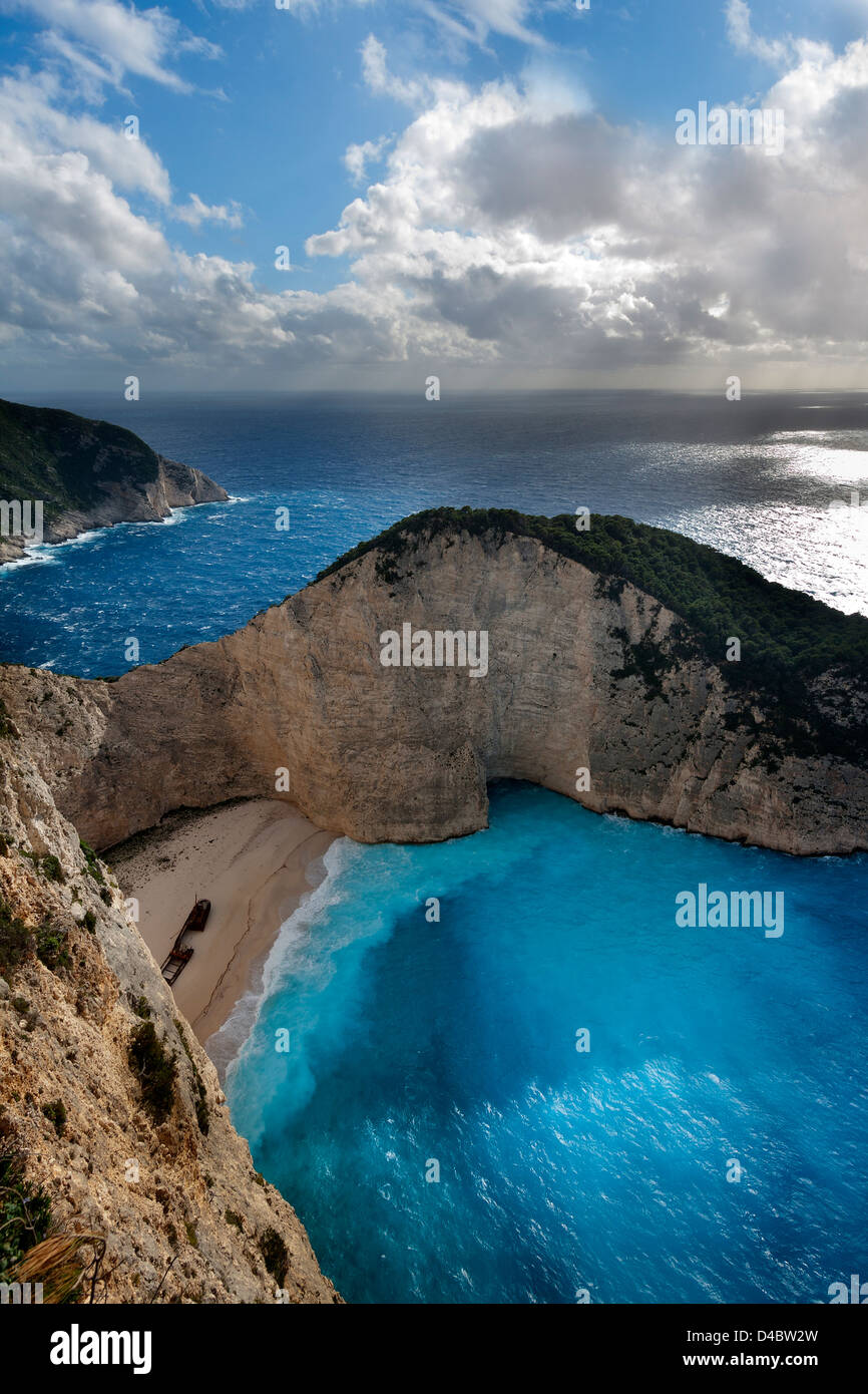 The famous Shipwreck beach in Zakynthos (Greece Stock Photo - Alamy