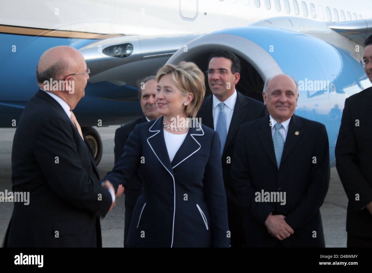 Secretary Clinton Arrives in Dominican Republic Stock Photo - Alamy