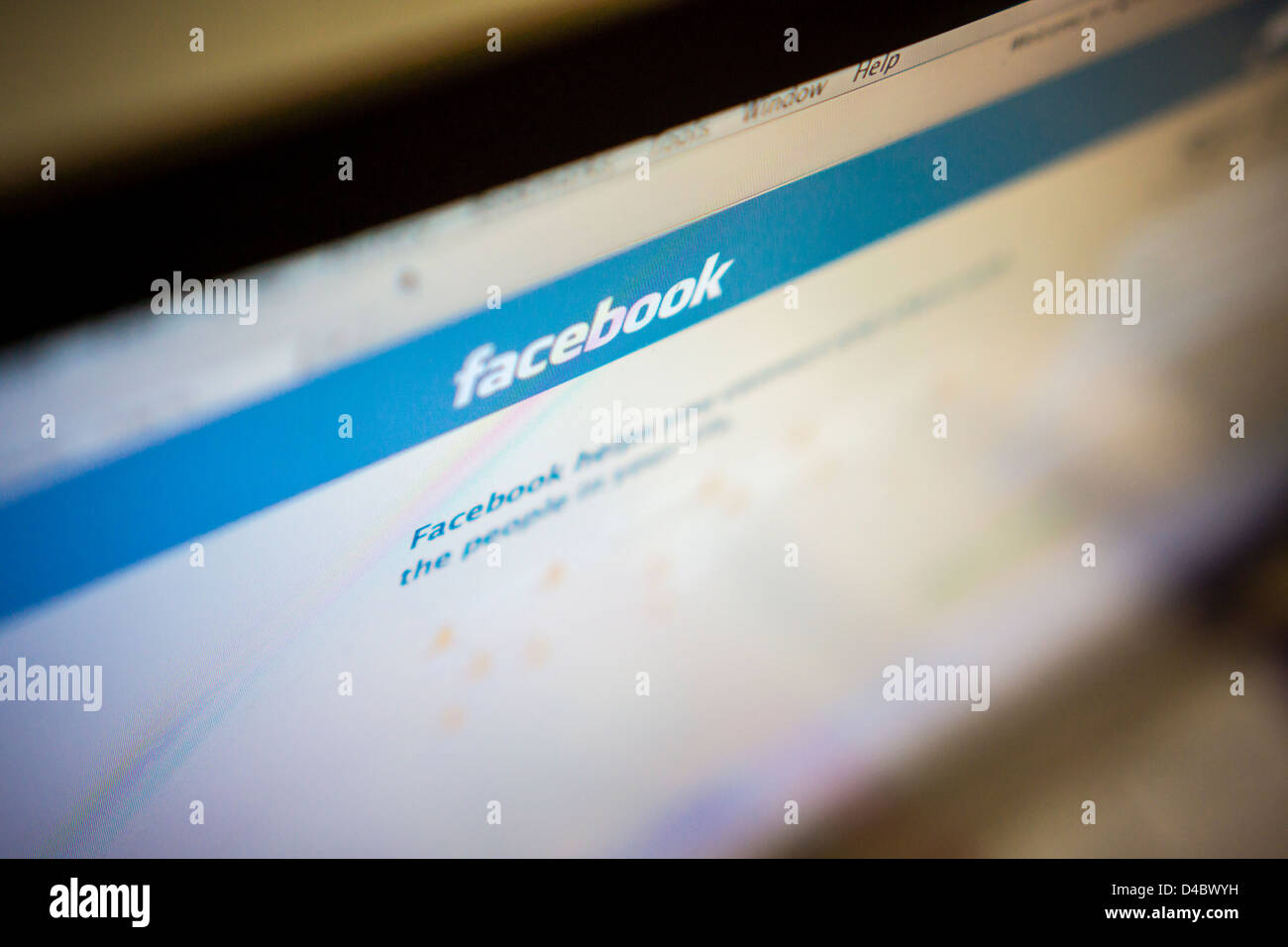 The popular Facebook social networking website Stock Photo - Alamy