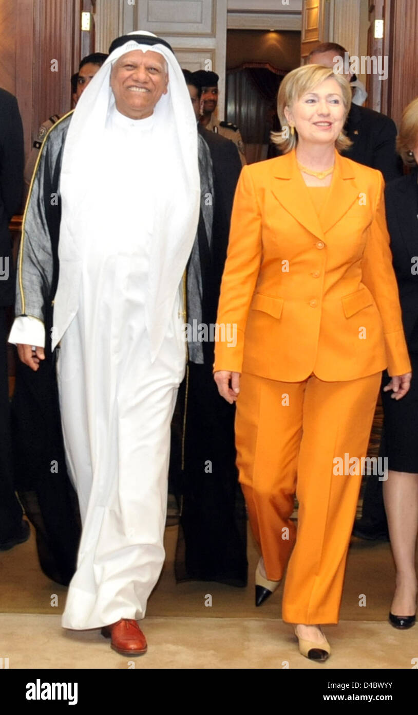 Secretary Clinton Arrives in Kuwait Stock Photo - Alamy