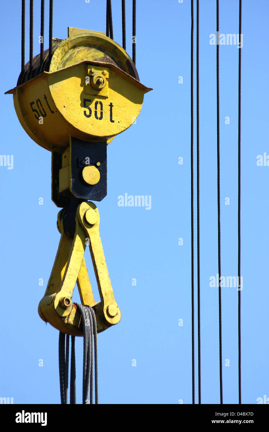Industrial hook lift crane hi-res stock photography and images - Alamy