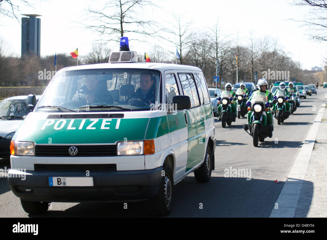 Motorcycle Police In Berlin High Resolution Stock Photography and ...