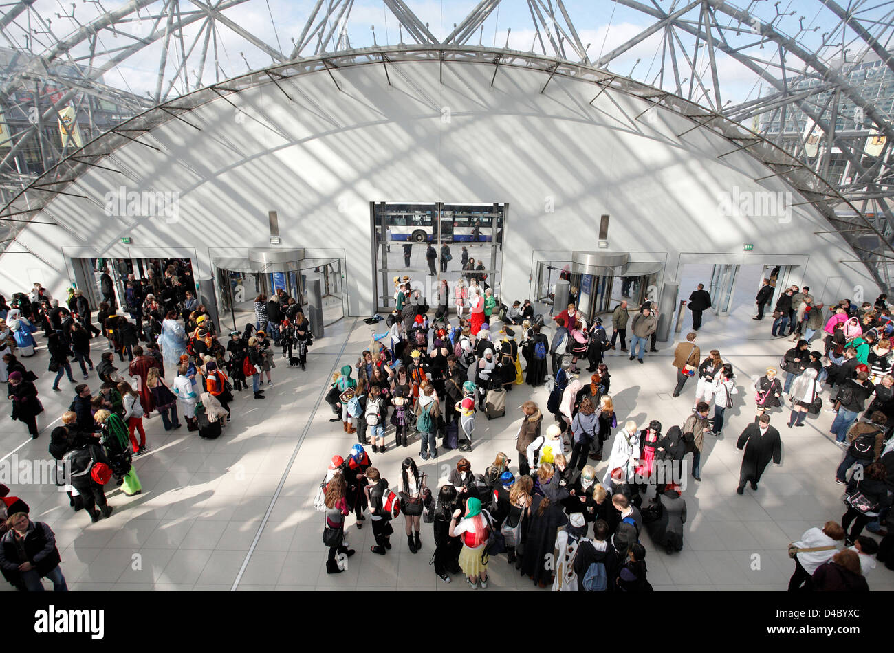 Leipzig, Germany, an exhibition hall during the Leipzig Book Fair Stock ...