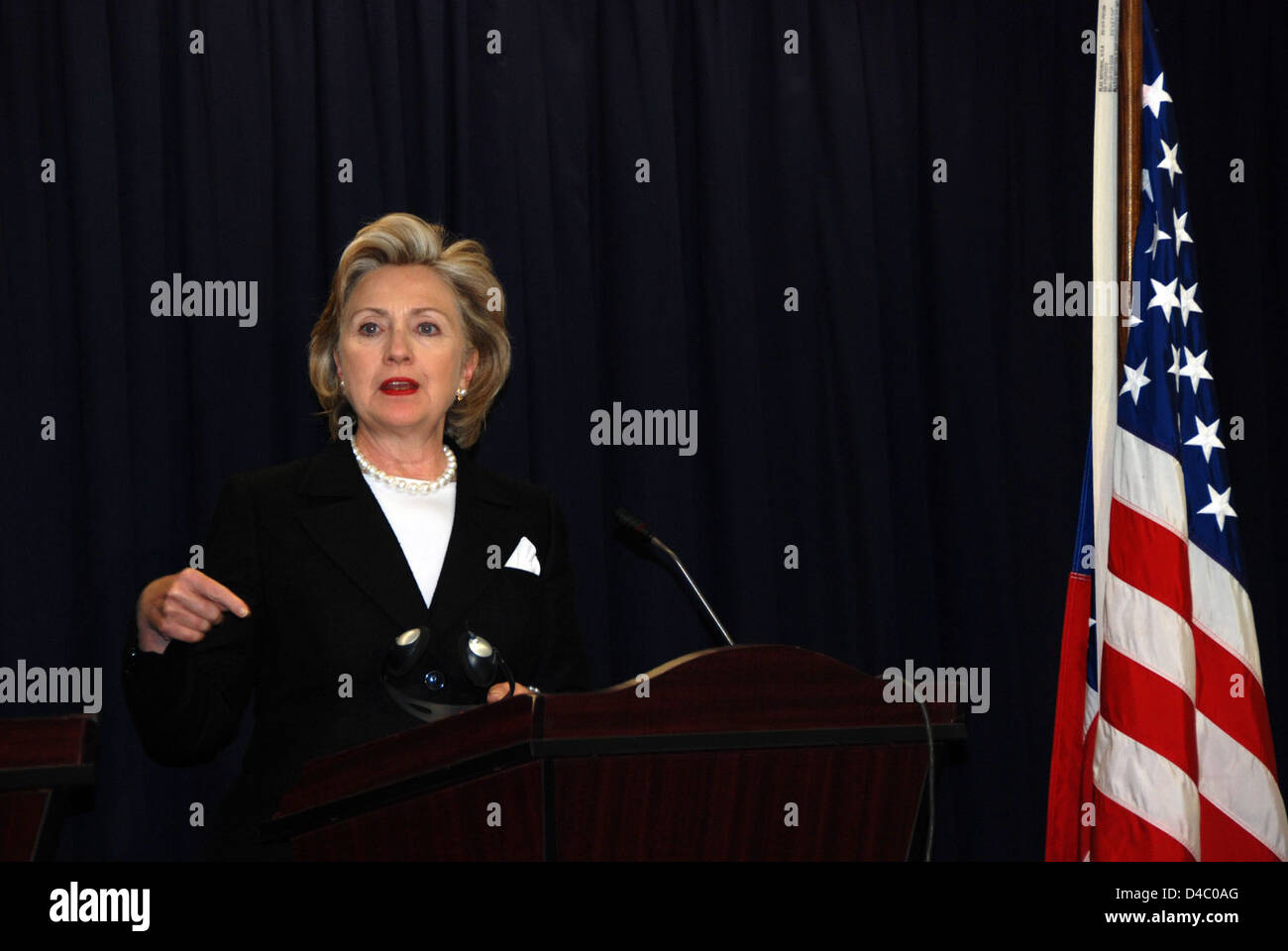 Secretary Clinton and Somali President Press Conference Stock Photo - Alamy