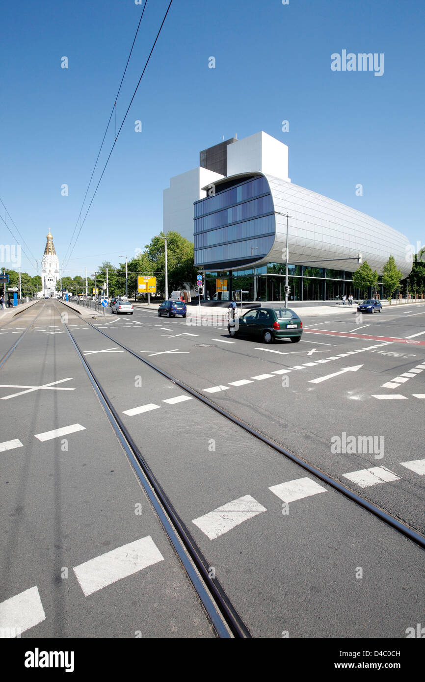 Leipzig, Germany, the building of the German National Library Stock ...