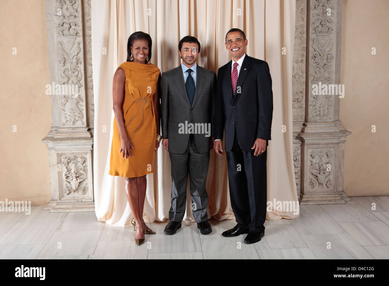 U.S. President Barack Obama and First Lady Michelle Obama With World ...