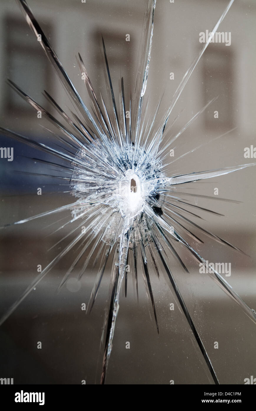 Hamburg, Germany, broken window pane Stock Photo - Alamy