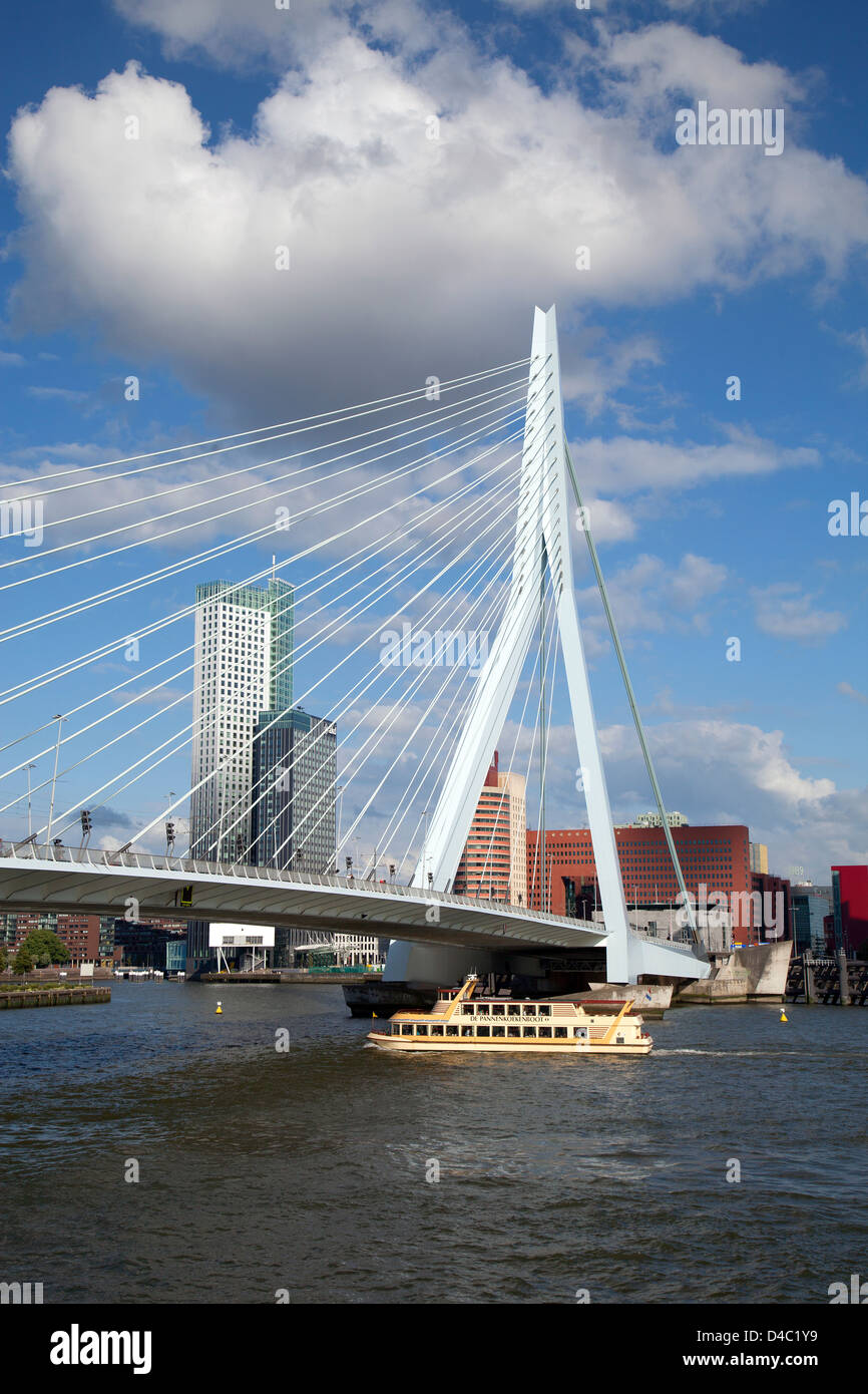 Rotterdam, Netherlands, Cityscape with Erasmusbruecke Stock Photo - Alamy