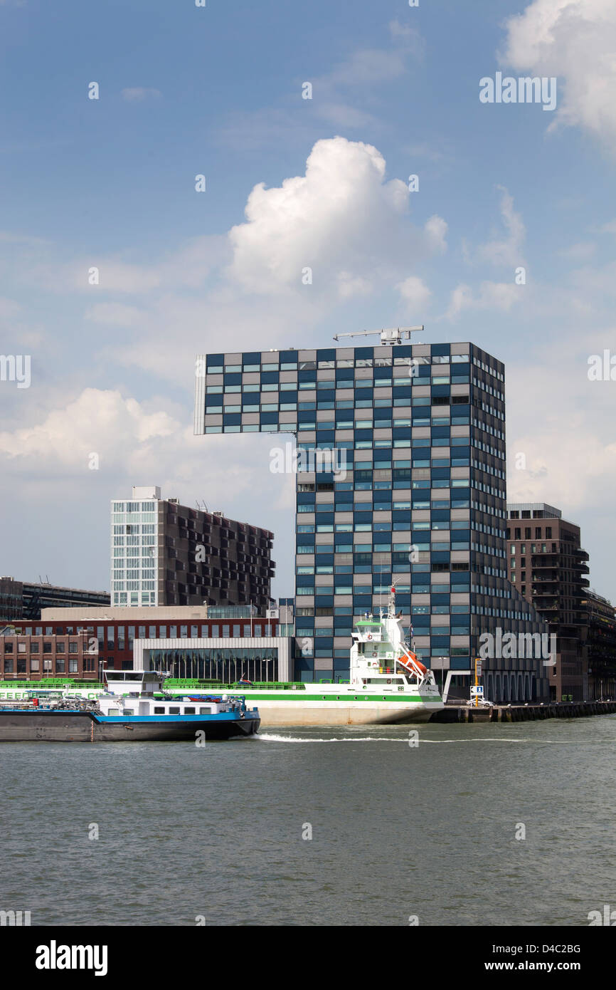 Rotterdam, Netherlands, Cityscape with modern Gebaeudearchitektur on ...