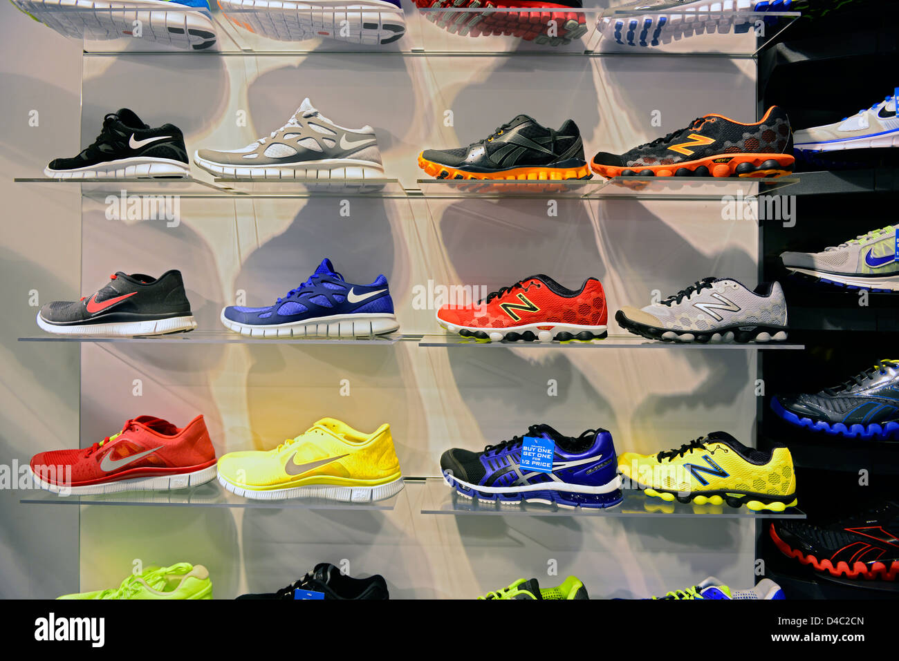 Shoes display hi-res stock photography and images - Alamy