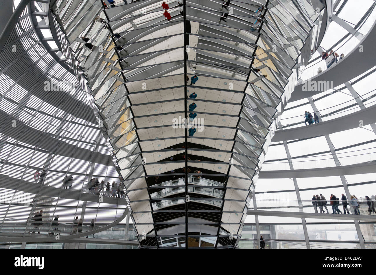 Inside the dome of the Reichstag Building in Berlin Stock Photo - Alamy