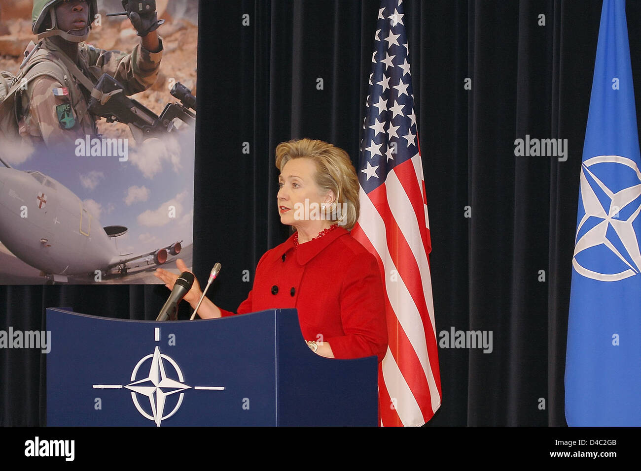 NATO Press Conference Stock Photo - Alamy