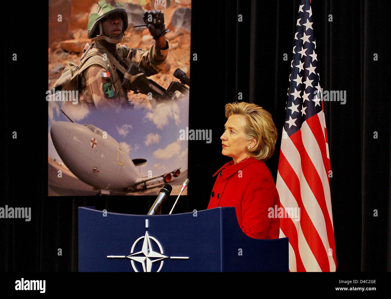 NATO Press Conference Stock Photo - Alamy