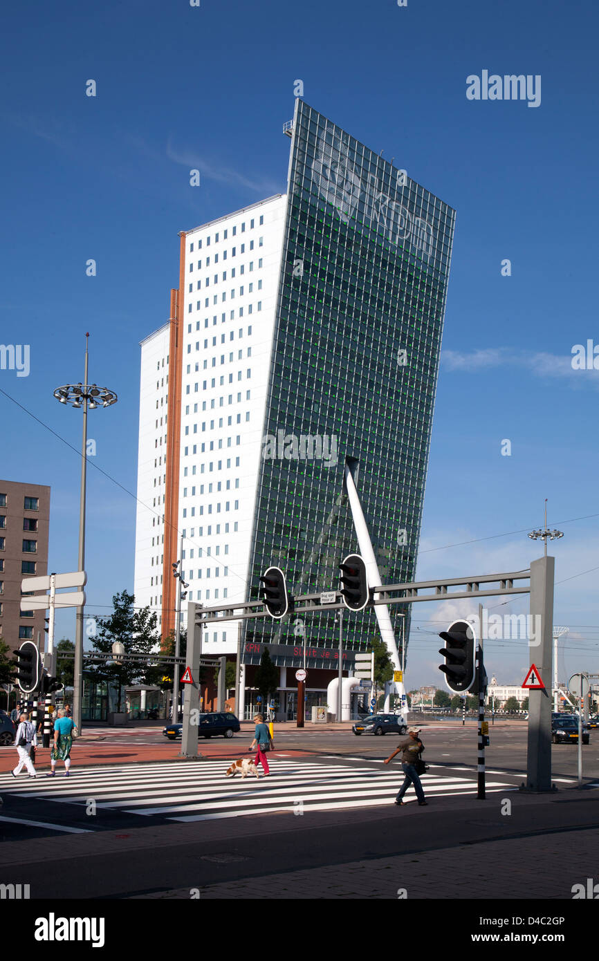 Rotterdam, Netherlands, Cityscape with KPN buildings on the Kop van ...