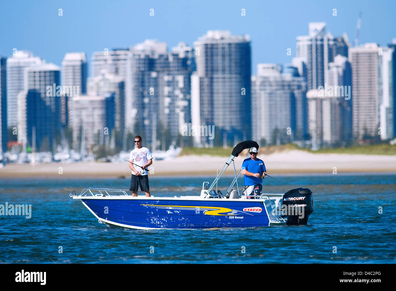 Recreational fishing Gold Coast Queensland Australia Stock Photo - Alamy