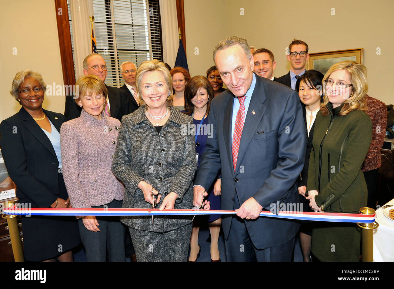 Secretary Clinton Unveils New State Senate Liaison Office Stock Photo ...